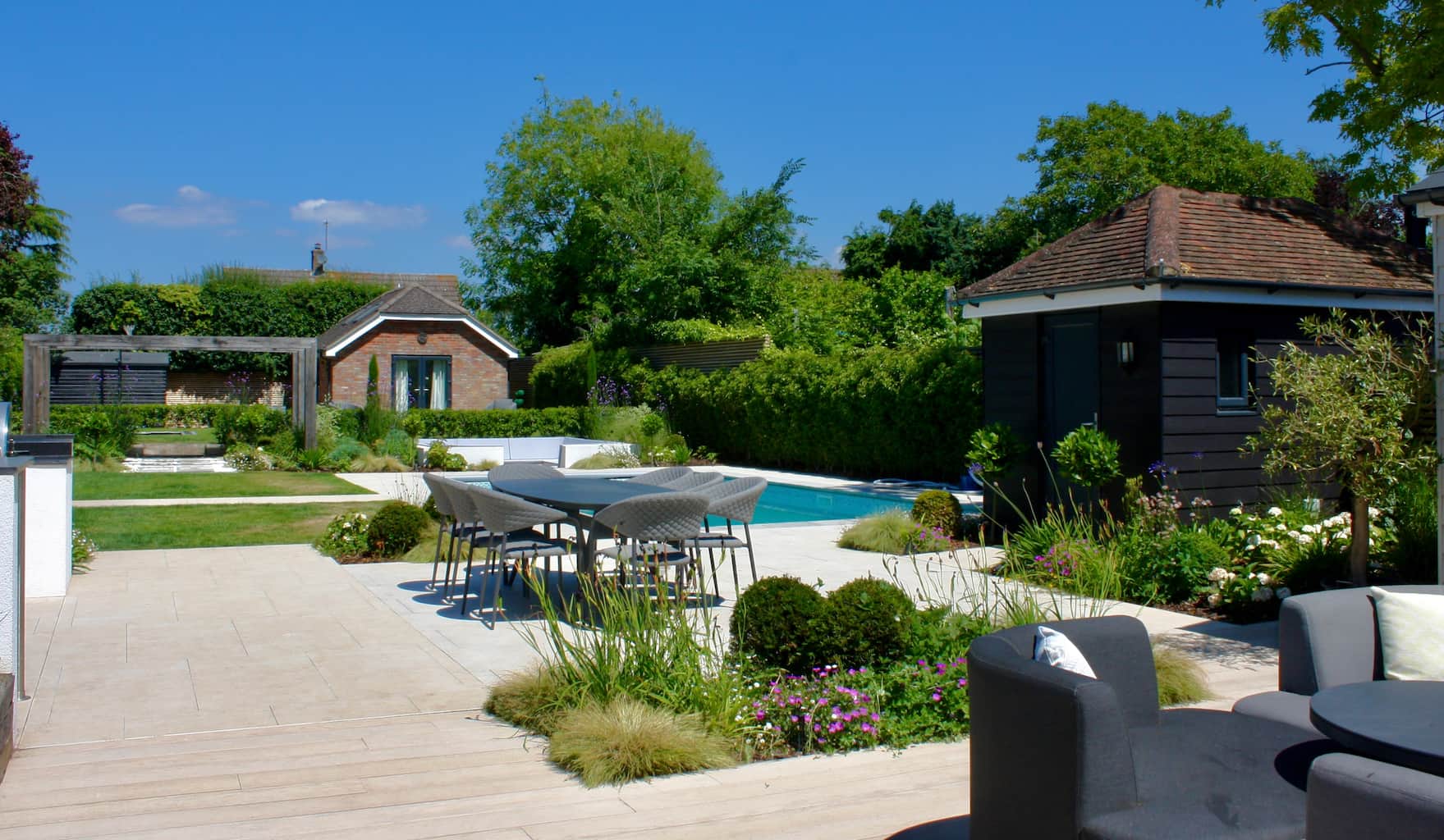 Contemporary Design in a Luxury Garden - LLEVELO Award winning garden ...